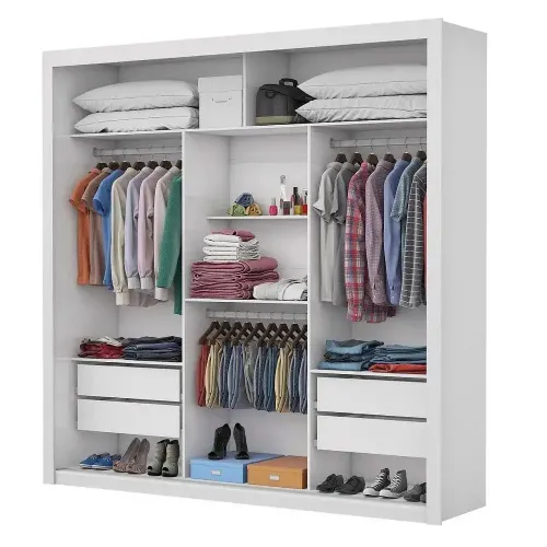 CARIOCA ROUPEIRO CLARA PLUS COM ESPELHO E PES BRANCO